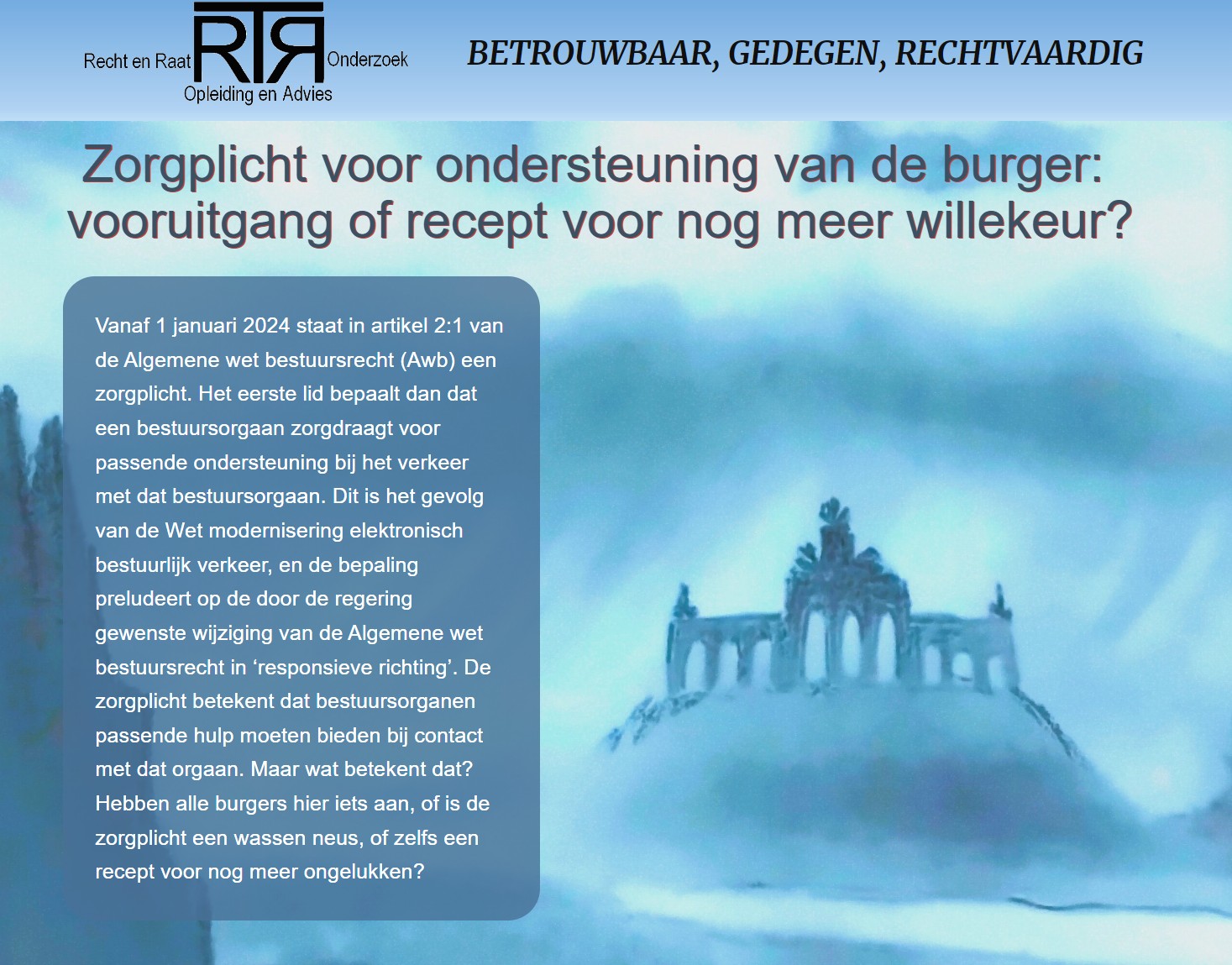 zorgplicht-Awb - Recht en Raat